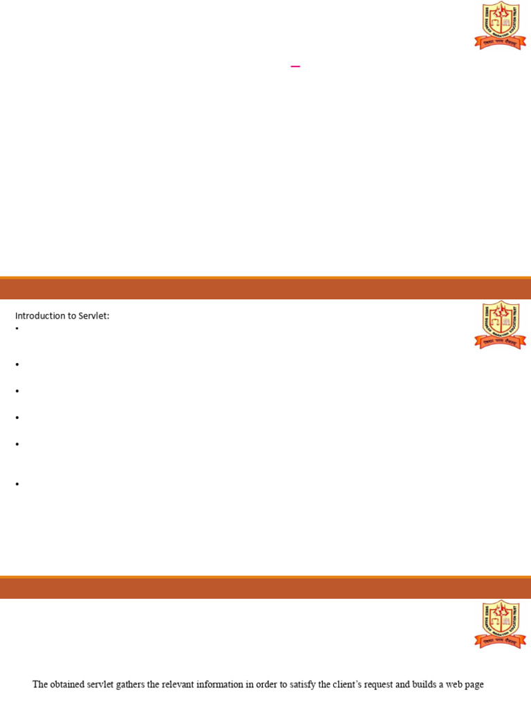 Unit Vi Servlet Part1 | PDF | Web Server | Internet & Web