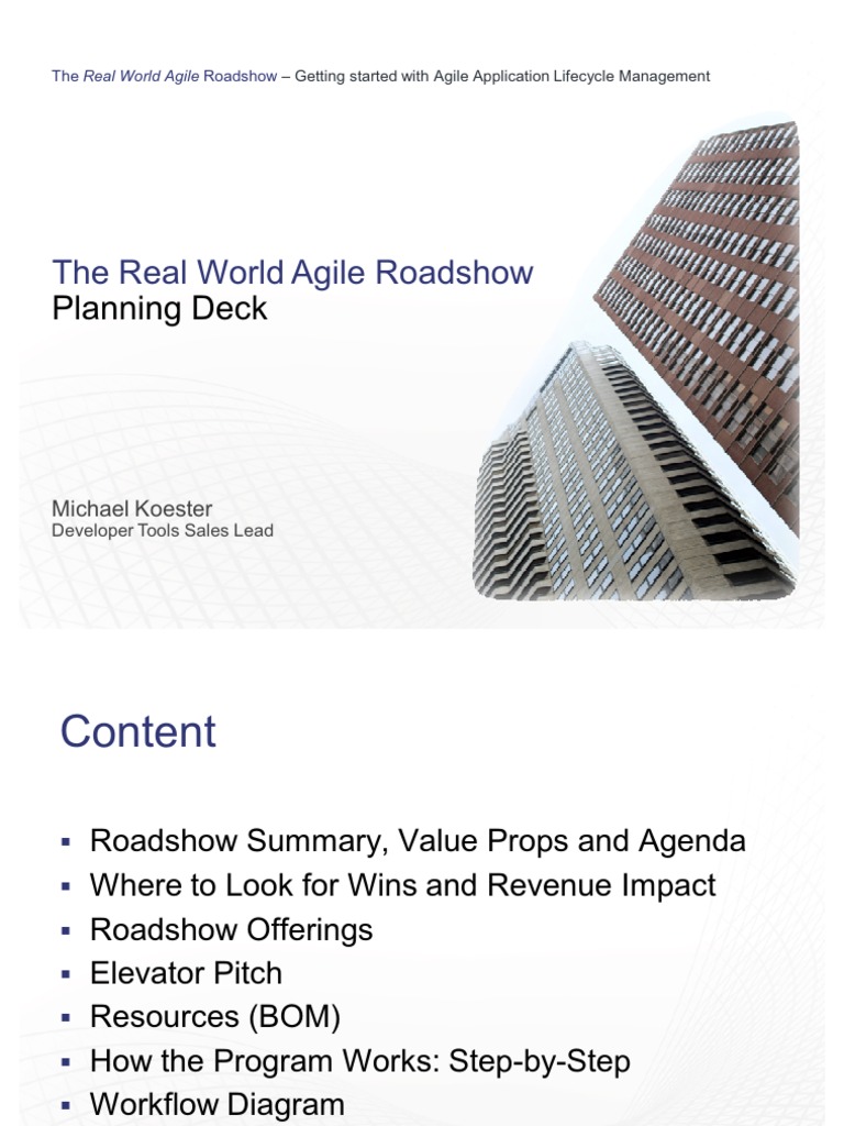Roadshow Planning Guide and Tools | PDF | Computing | Software
