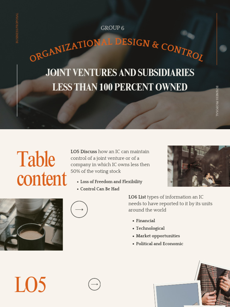 Reporting | PDF | Joint Venture | Investing