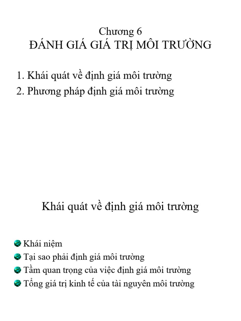 Ch6 DINHGIAMOITRUONG | PDF
