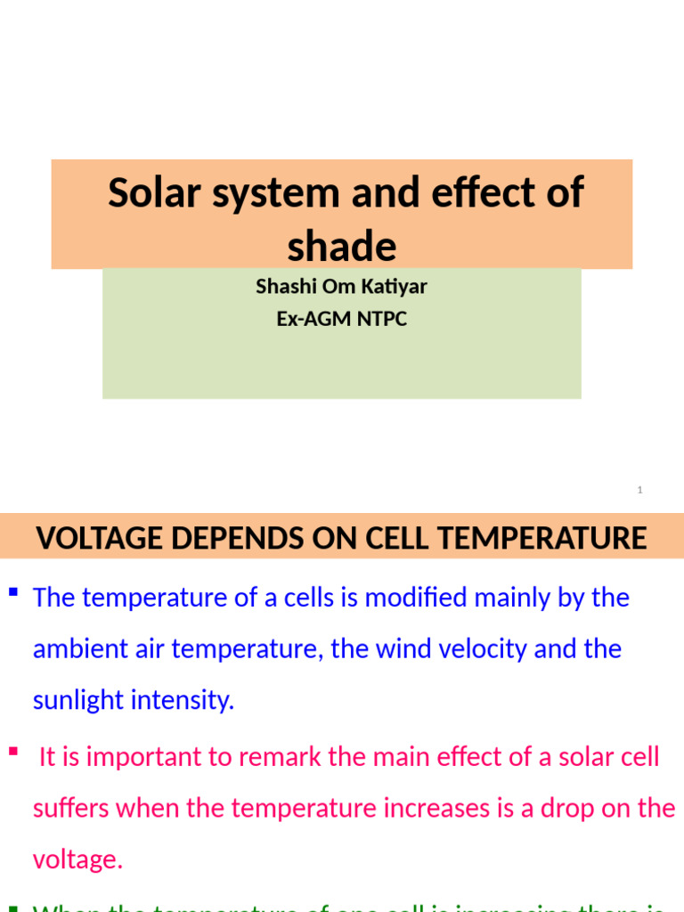 Shadow Efect On PV Cell | PDF | Solar Panel | Photovoltaics