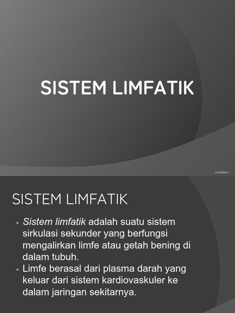 Fungsi dan Struktur Sistem Limfatik | PDF