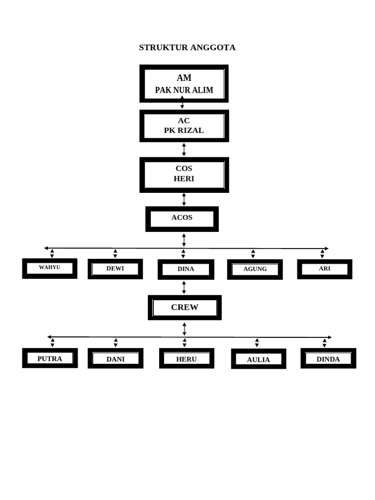 STRUKTUR ANGGOTA | PDF