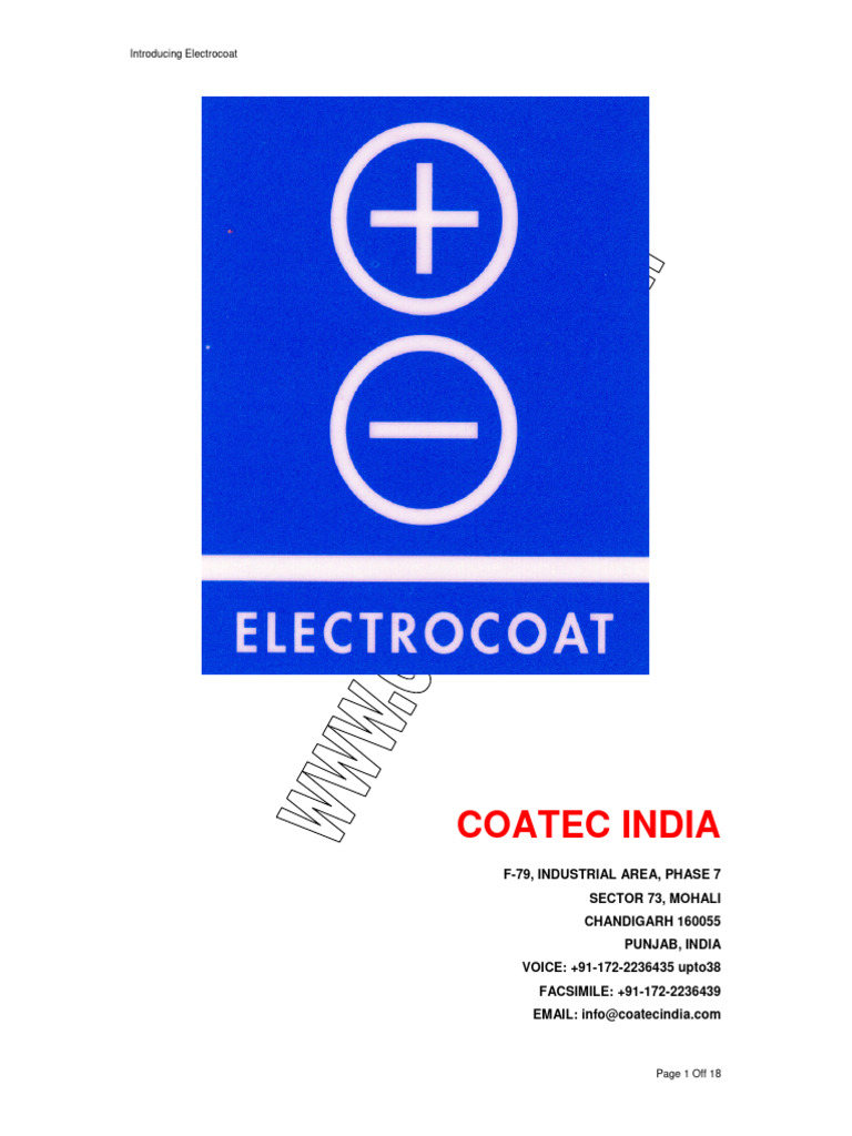 CED Cathodic Electro Deposition Coating | PDF | Paint | Corrosion
