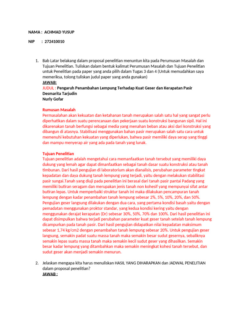 Achmad Yusup - Tugas - Metopen | PDF