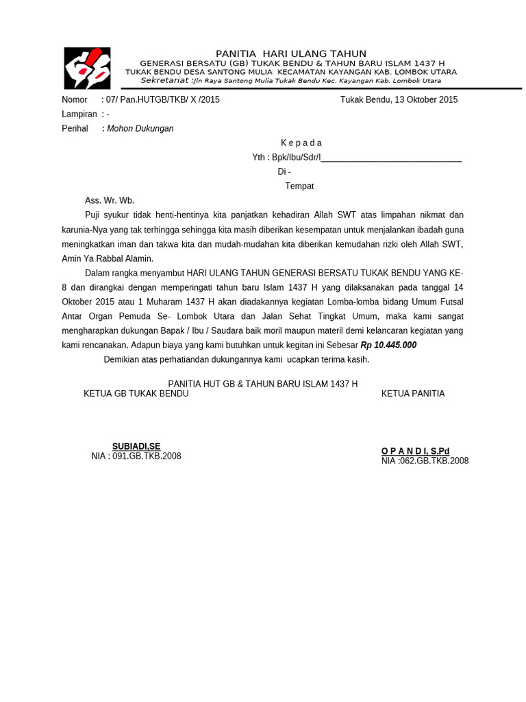 Cek List Dokumen | PDF