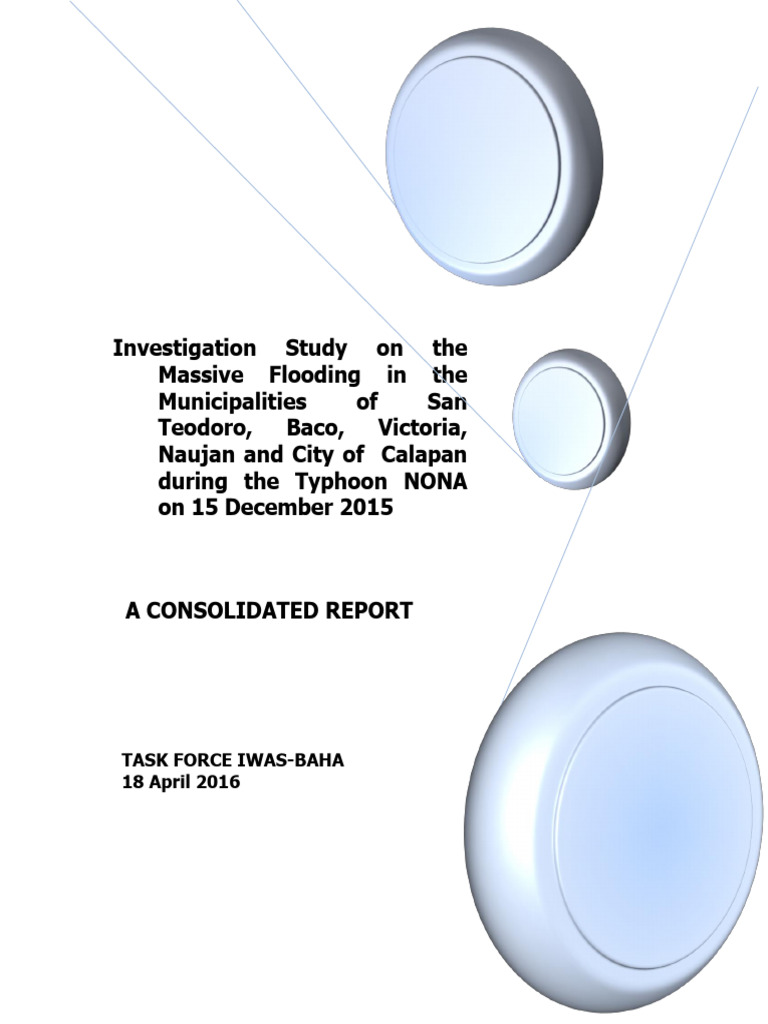 TF Iwas Baha Final Report | PDF | River | Flood
