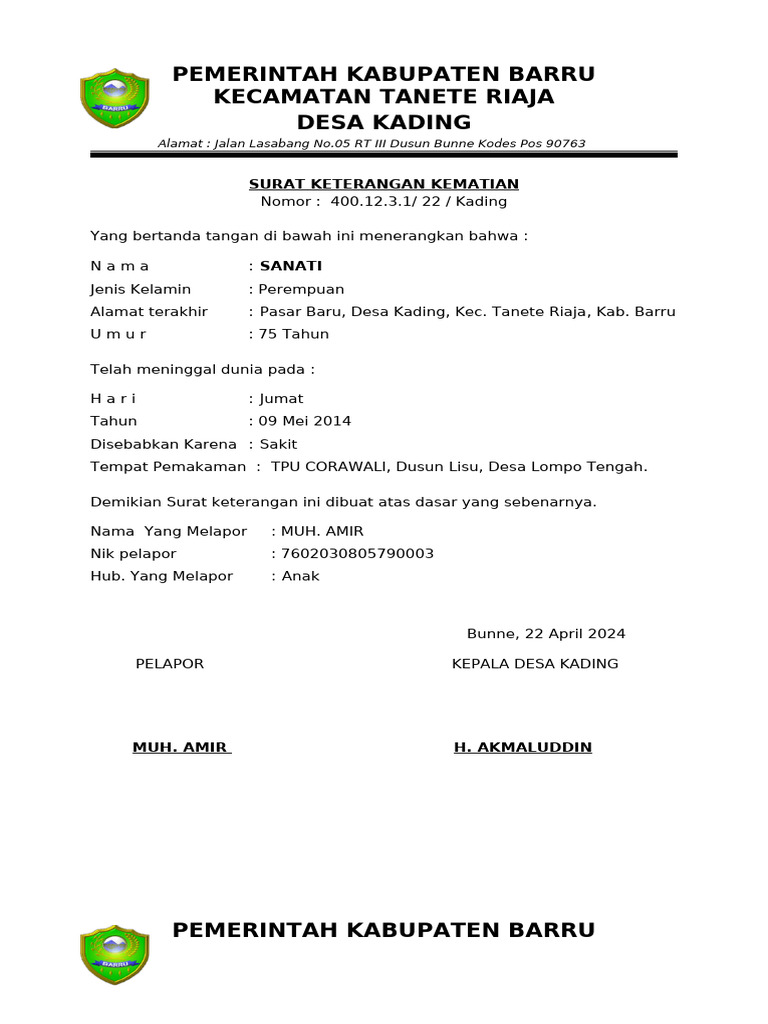 Suket Kematian | PDF