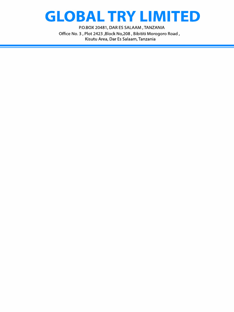 Global Try Limited Letter Head | PDF