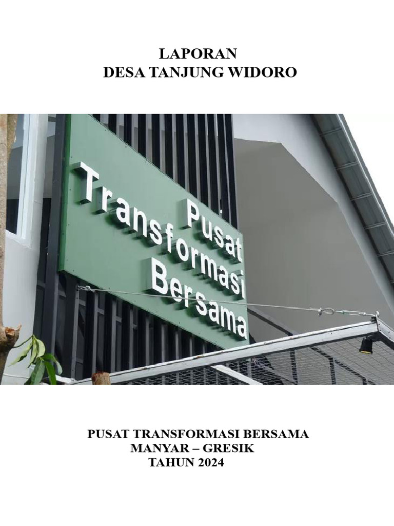 LAPORAN DESA TANJUNG WIDORO (PTB) | PDF