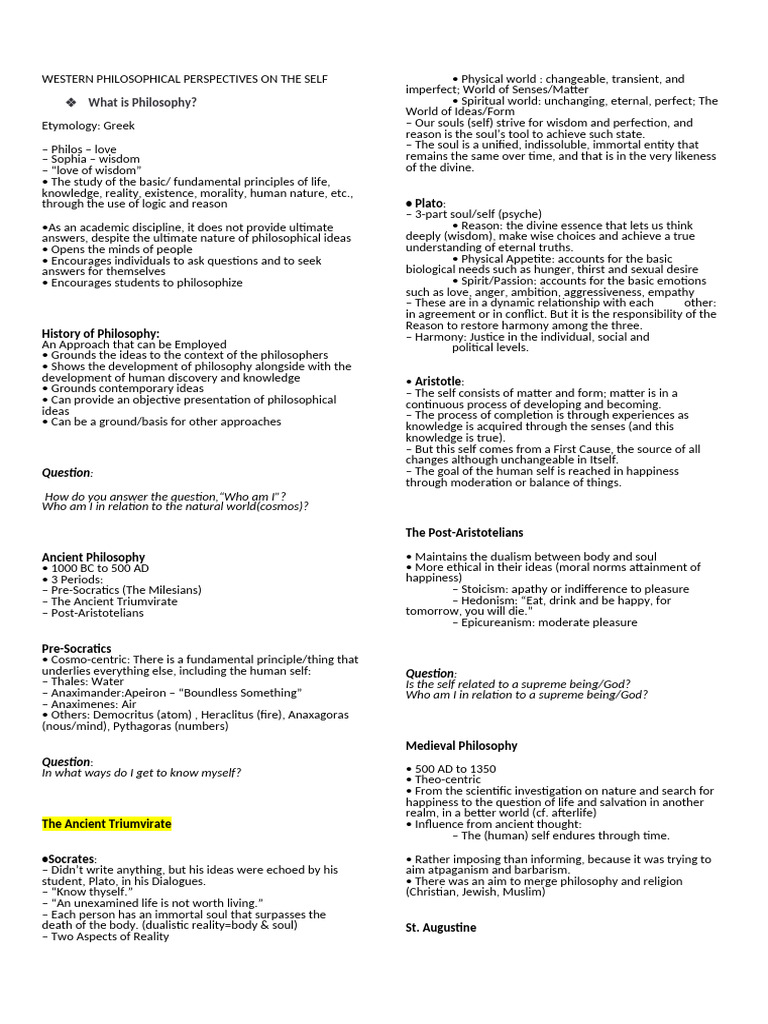 Self | PDF | Soul | Self