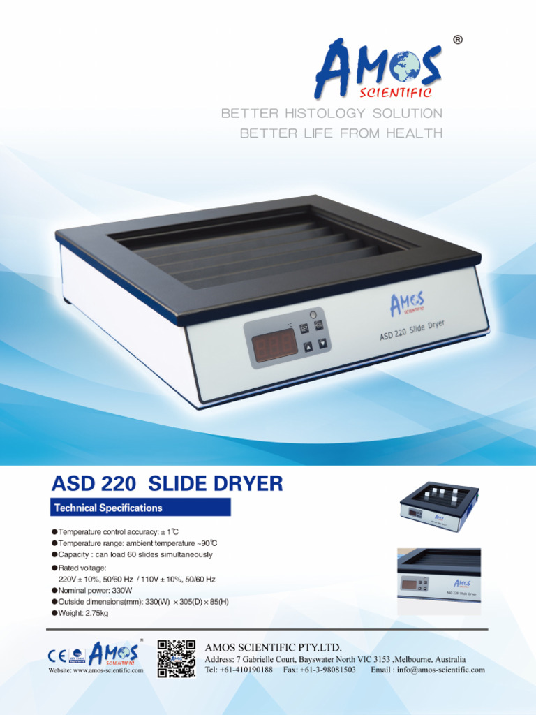 ASD 220 Slide Dryer | PDF