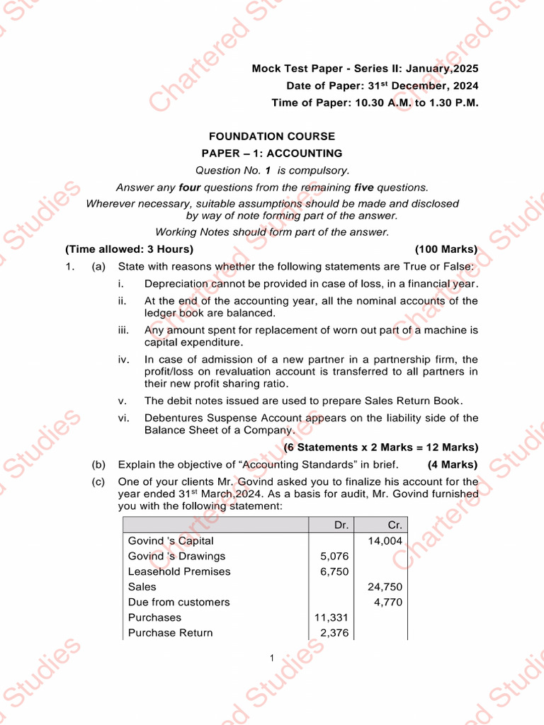CA_Foundation_PAPER_–_1_ACCOUNTING_MTP_Series_2_Question_Paper_For | PDF