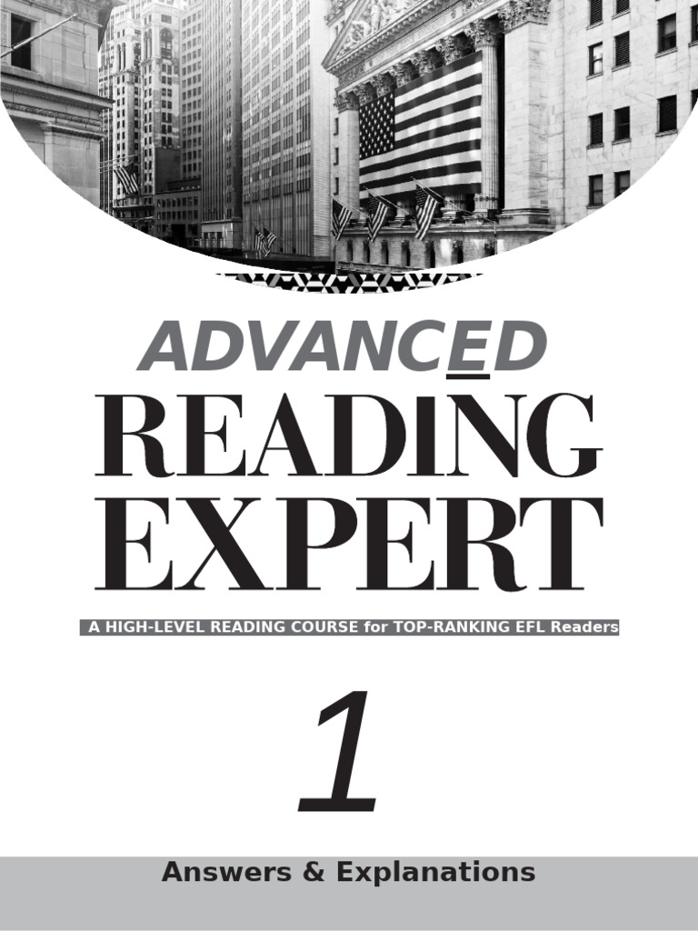 Reading Expert Advanced 1 정답 | PDF