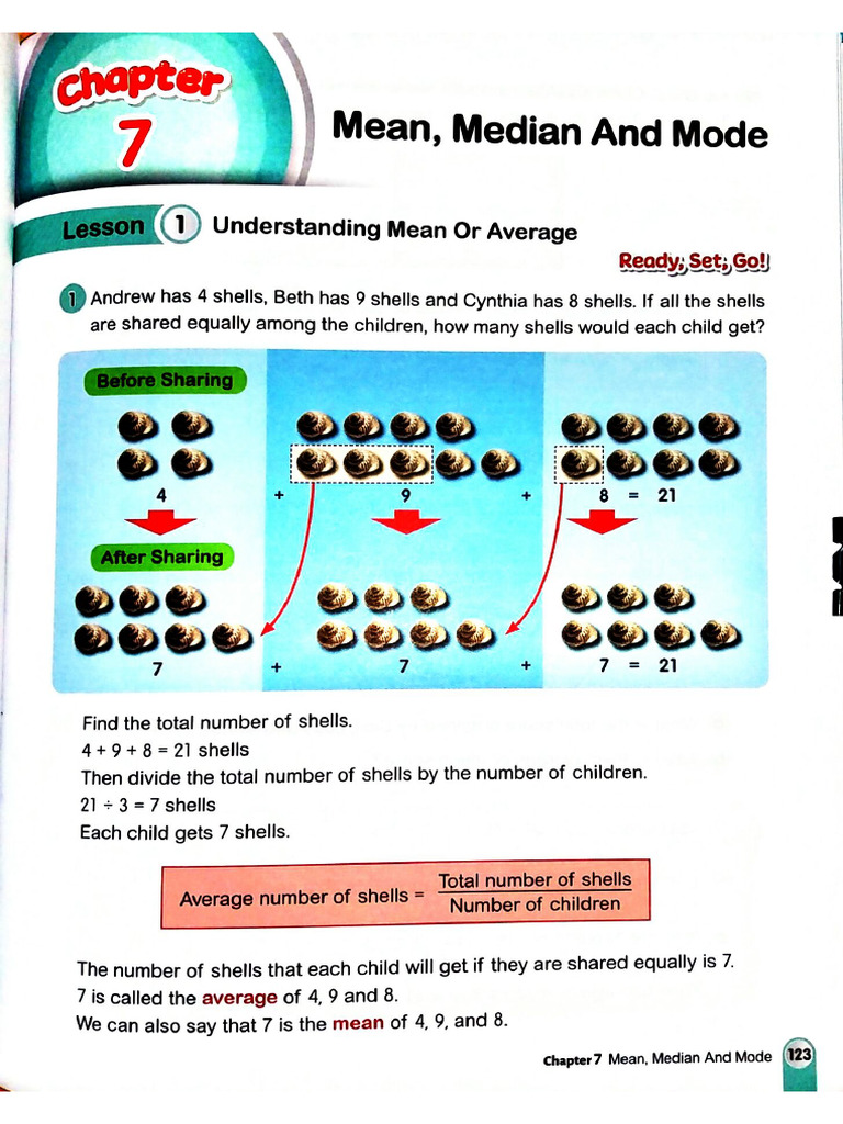 Textbook Ch7_Mean, Median, Mode | PDF