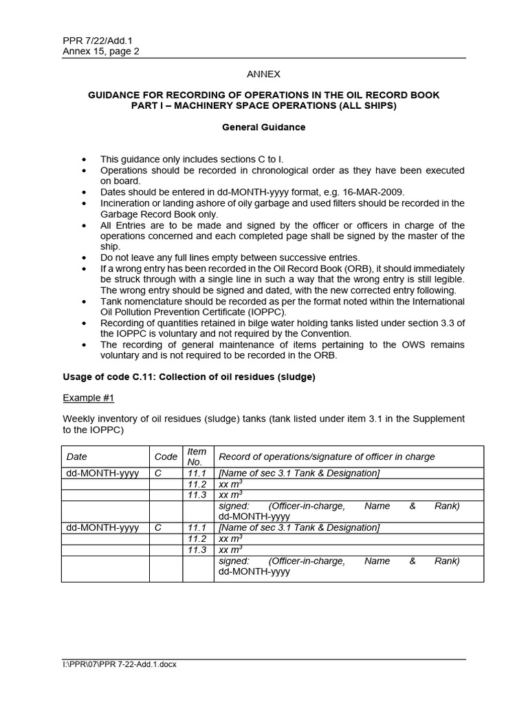 MEPC.1-circ.736-rev.3 - Draft | PDF | Fuel Oil | Water