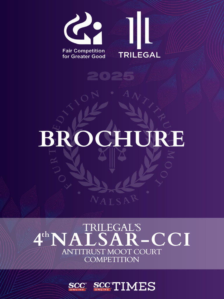 Brochure - 4th Trilegal's NALSAR-CCI Antitrust Moot Court Competition ...