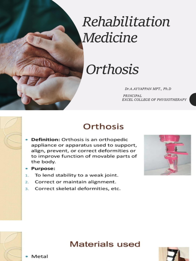 MRB- Othosis -Rehab FINAL | PDF | Vertebral Column | Scoliosis