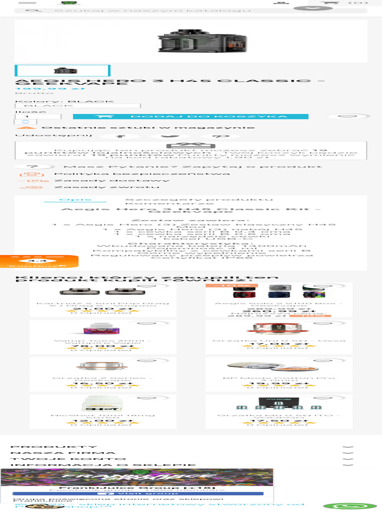 Aegis Hero 3 H45 Classic - GeekVape | PDF