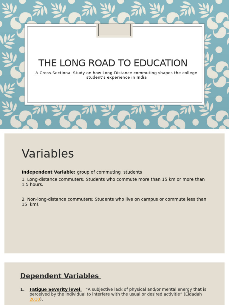 Long Distance Commuting | PDF | Motivation | Motivational