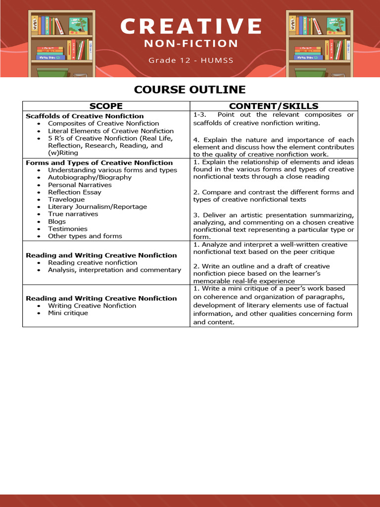 Scaffolds of Creative Nonfiction Writing | PDF | Creative Nonfiction ...