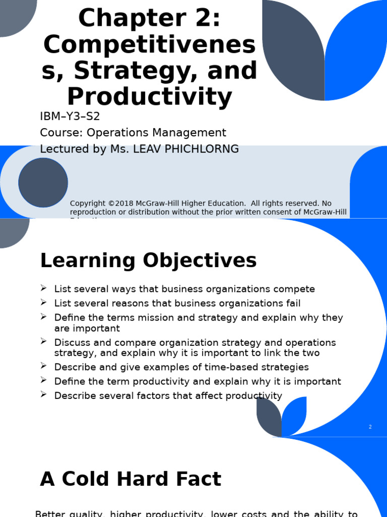 CH2-Competitiveness, Strategy and Productivity | PDF | Strategic ...