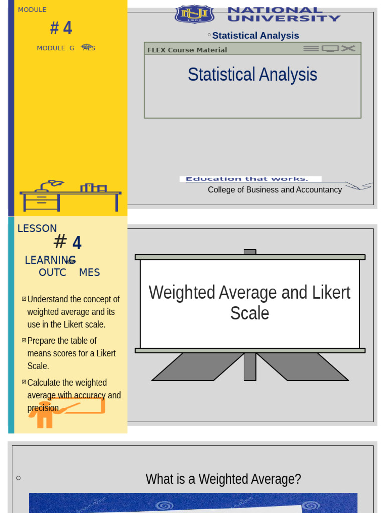 Statistical Analysis (Weighted Mean and Likert Scale) - 1 | PDF ...