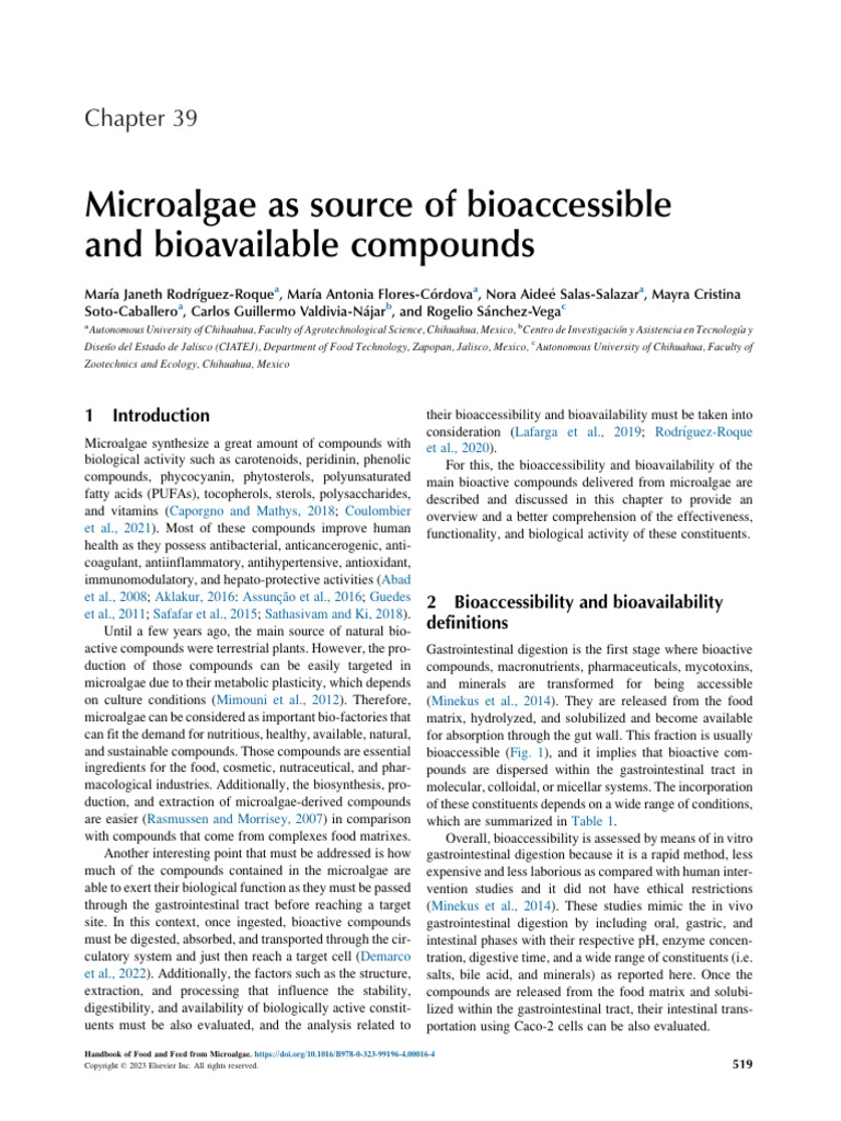 Microalgae-As-Source-Of Plant Based Protein | PDF | Digestion ...