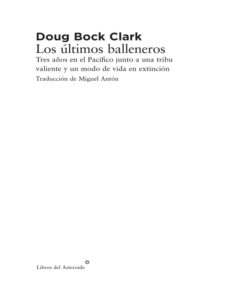 Los Últimos Balleneros: Doug Bock Clark | PDF | Tiburones | Ballenero