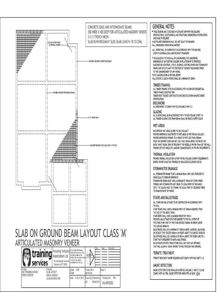 (ID4w) V2 Lot 70 Affordabilty St Slab Layout | PDF