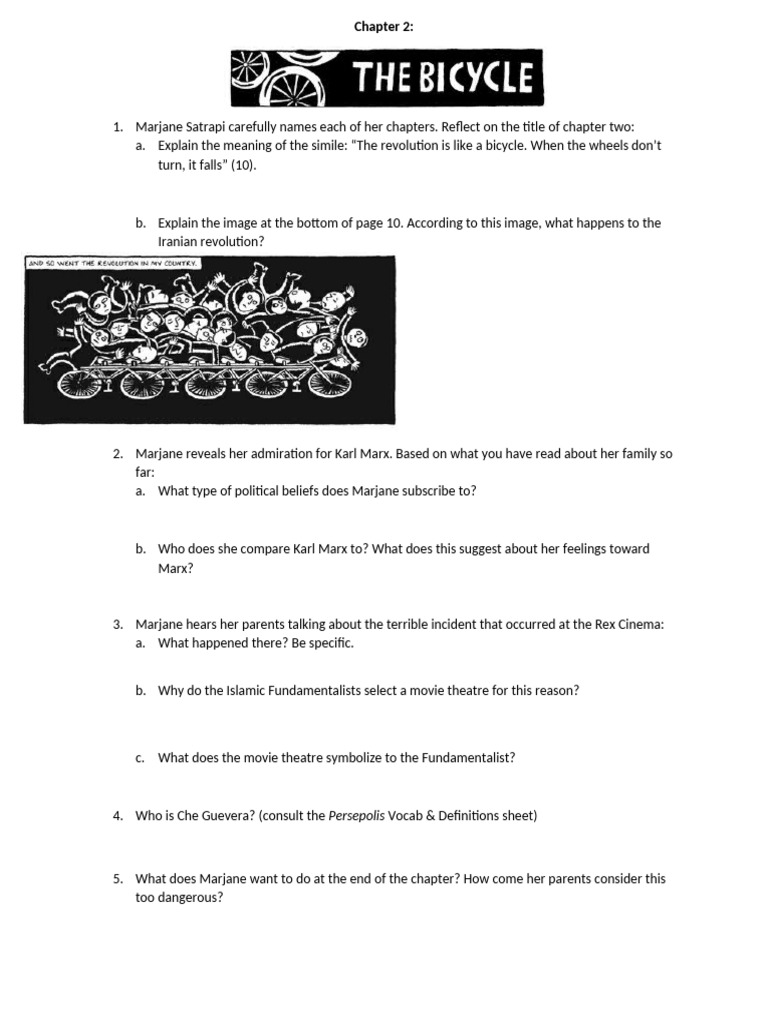 The Bicycle Symbolism in Persepolis | PDF