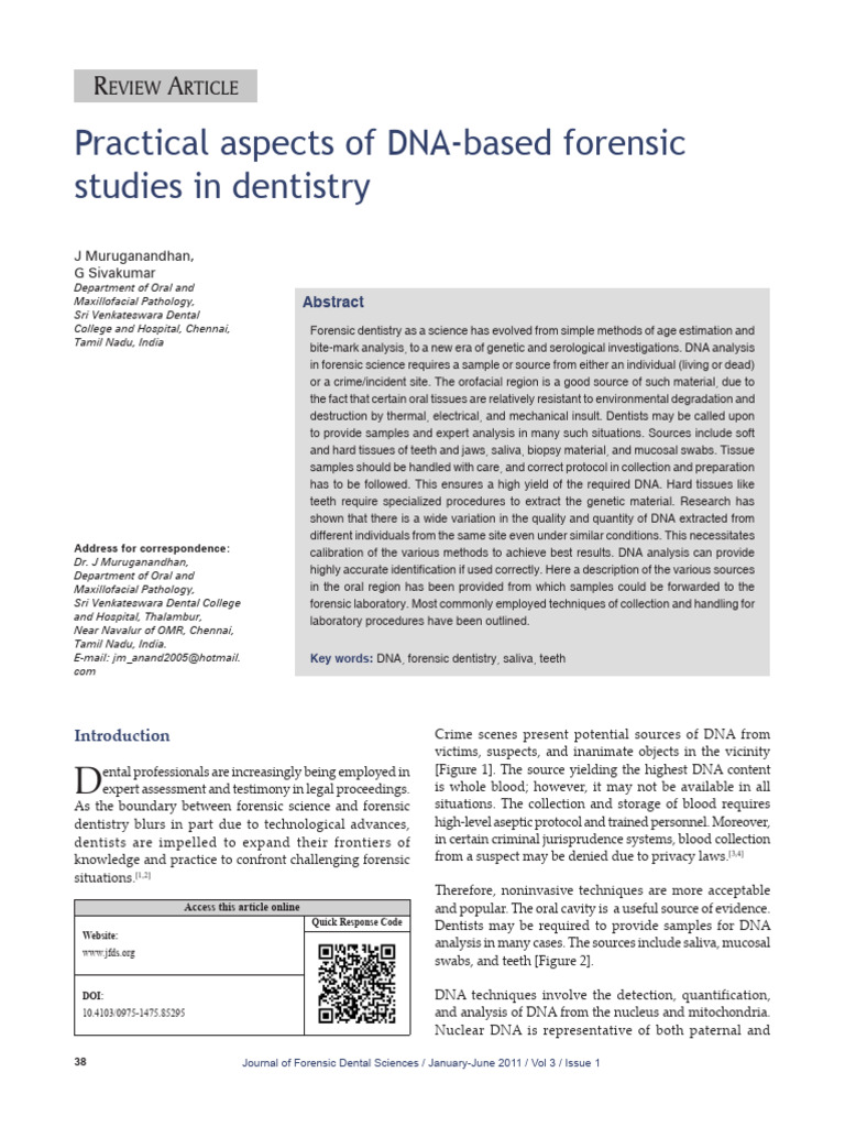 Practical Aspects of Dna Based Forensic Studies In.6 | PDF | Polymerase ...