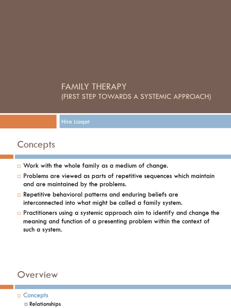 Family Therapy 1 | PDF | Family Therapy | Psychotherapy