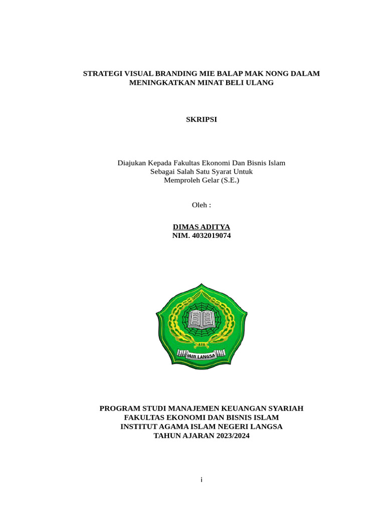 NEW Skripsi_Dimas_Revisi 5-1 | PDF