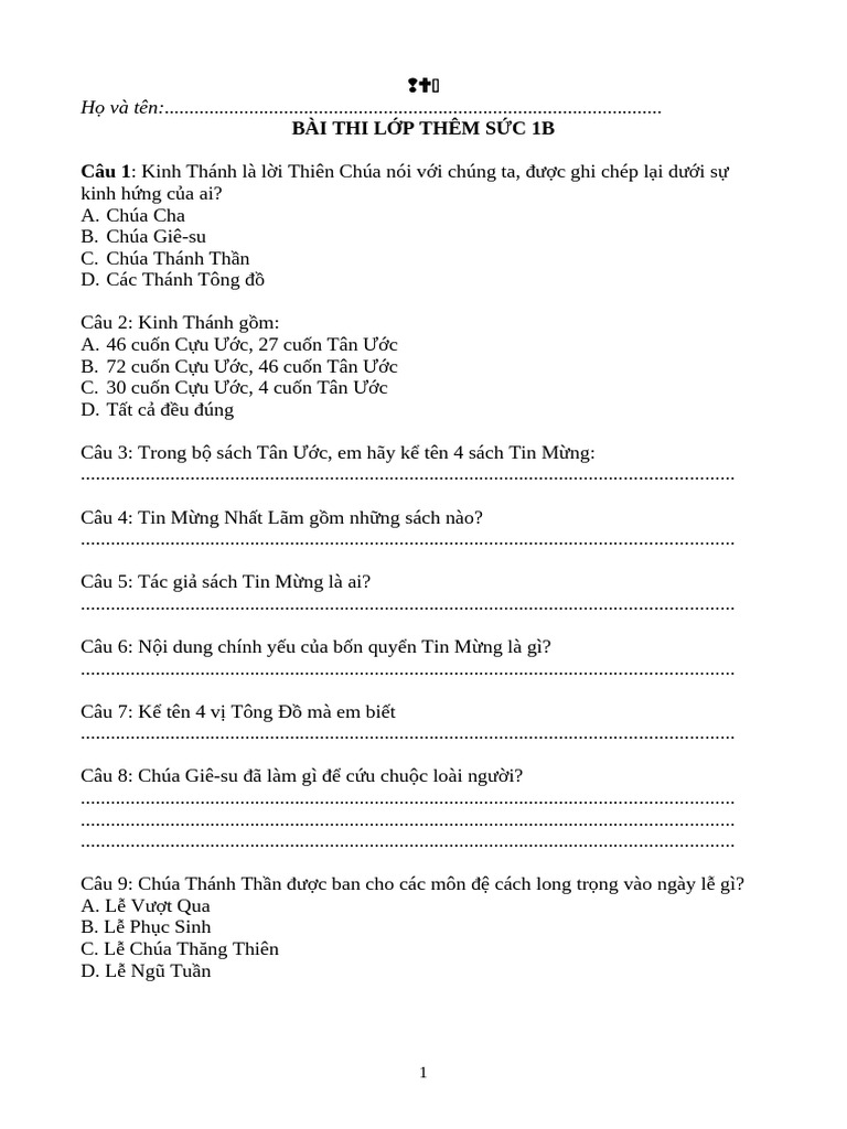 Tracnghiem TS1 | PDF