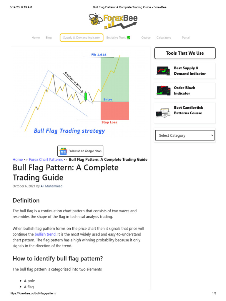 Bull Flag Pattern - A Complete Trading Guide - ForexBee | PDF | Market ...
