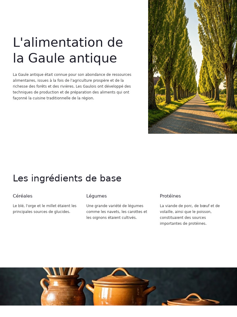 Alimentation de la Gaule antique : traditions et influences | PDF ...