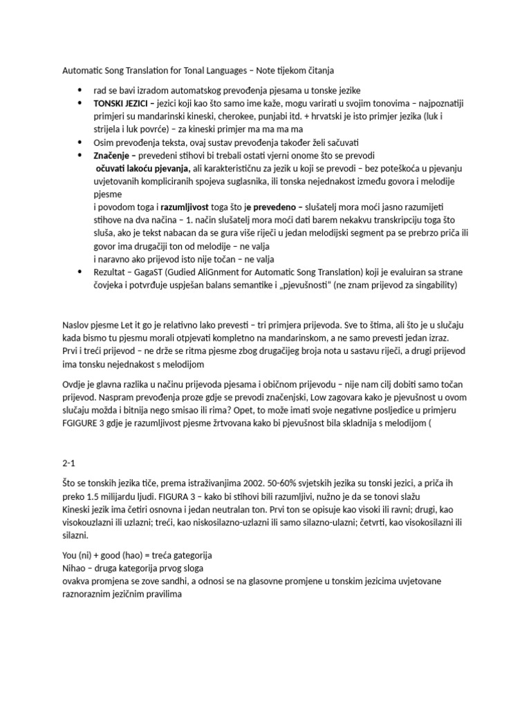 Automatic Song Translation for Tonal Languages | PDF