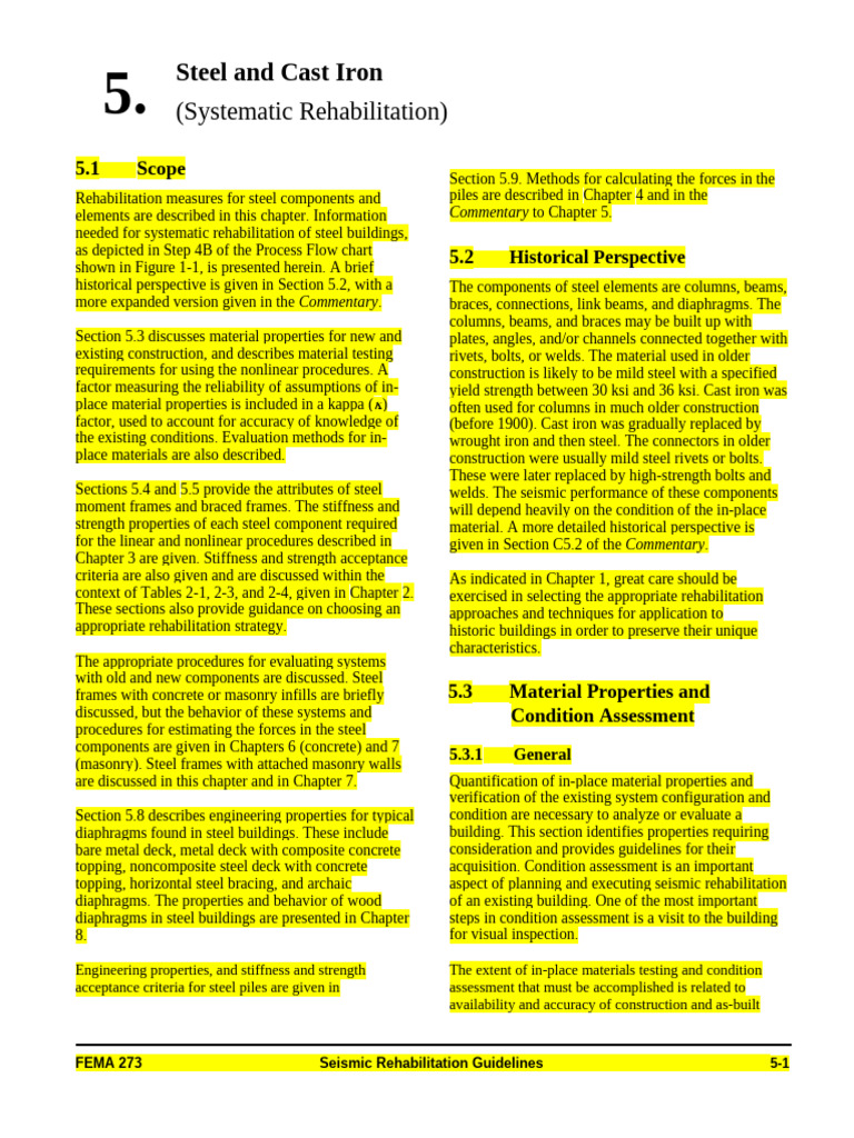 Fema Bab | PDF | Strength Of Materials | Beam (Structure)