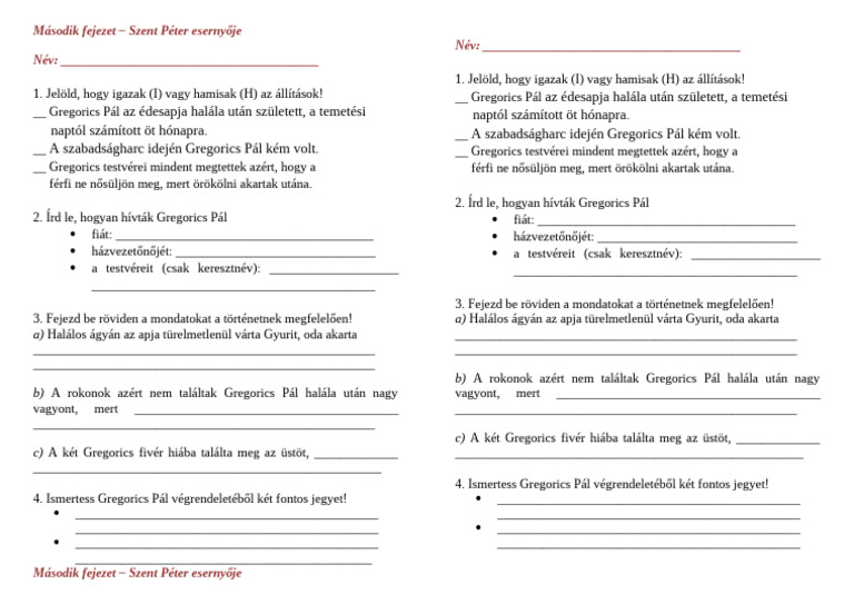 Szent Péter Esernyője 2. Fejezet | PDF