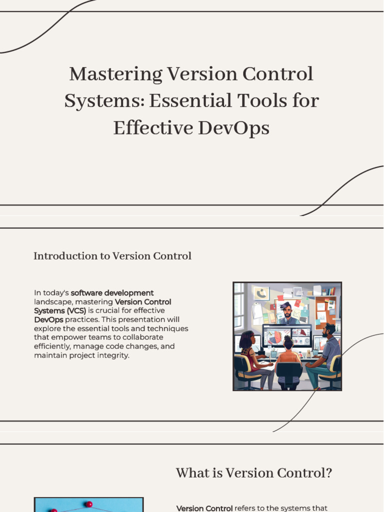Slidesgo Mastering Version Control Systems Essential Tools For ...