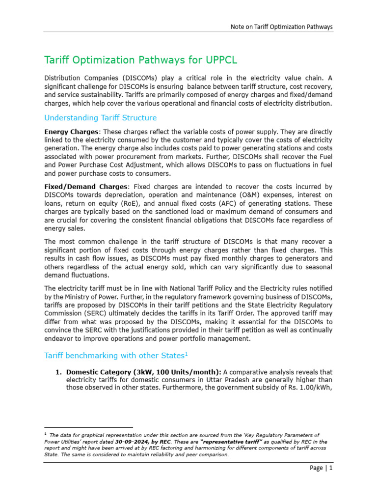 20250110_Note - Tariff Optimization_F1 | PDF | Efficient Energy Use | Tariff