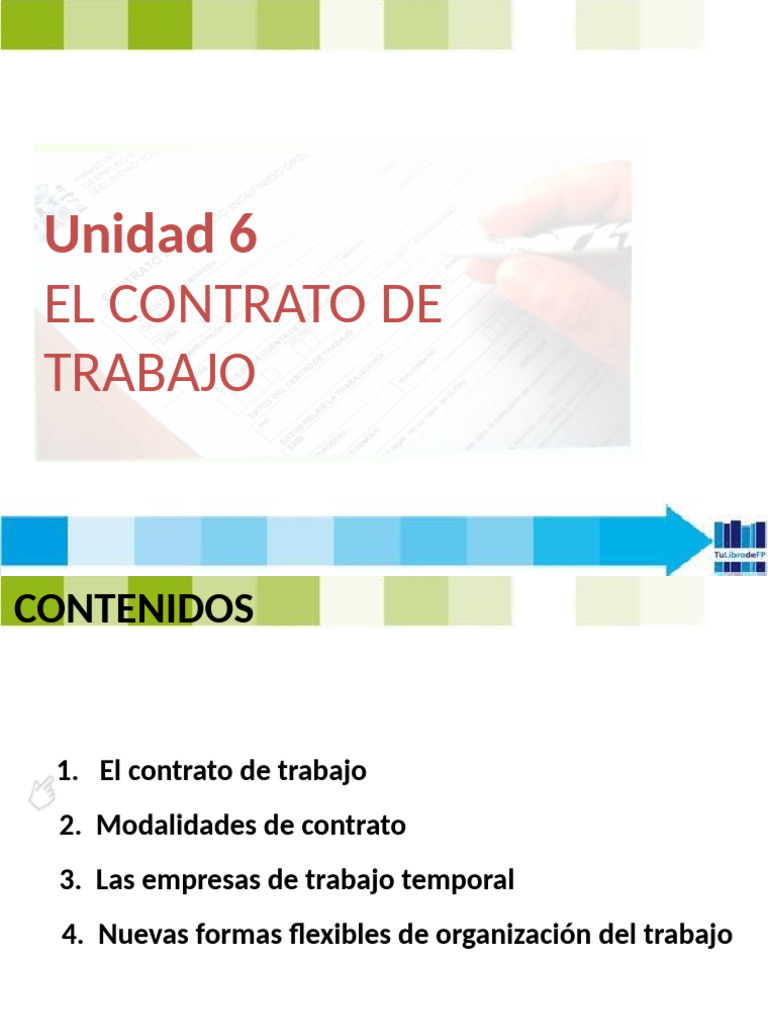 Ud2 Fol-Ipe 2024 - El Contrato de Trabajo | PDF