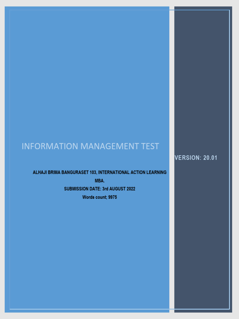 Information Management Theory Test | PDF | Enterprise Resource Planning ...