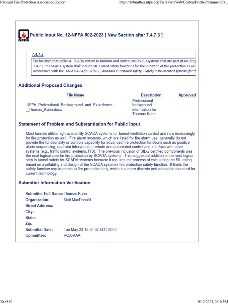 NFPA 502 - Publ | PDF | Programmable Logic Controller | Scada