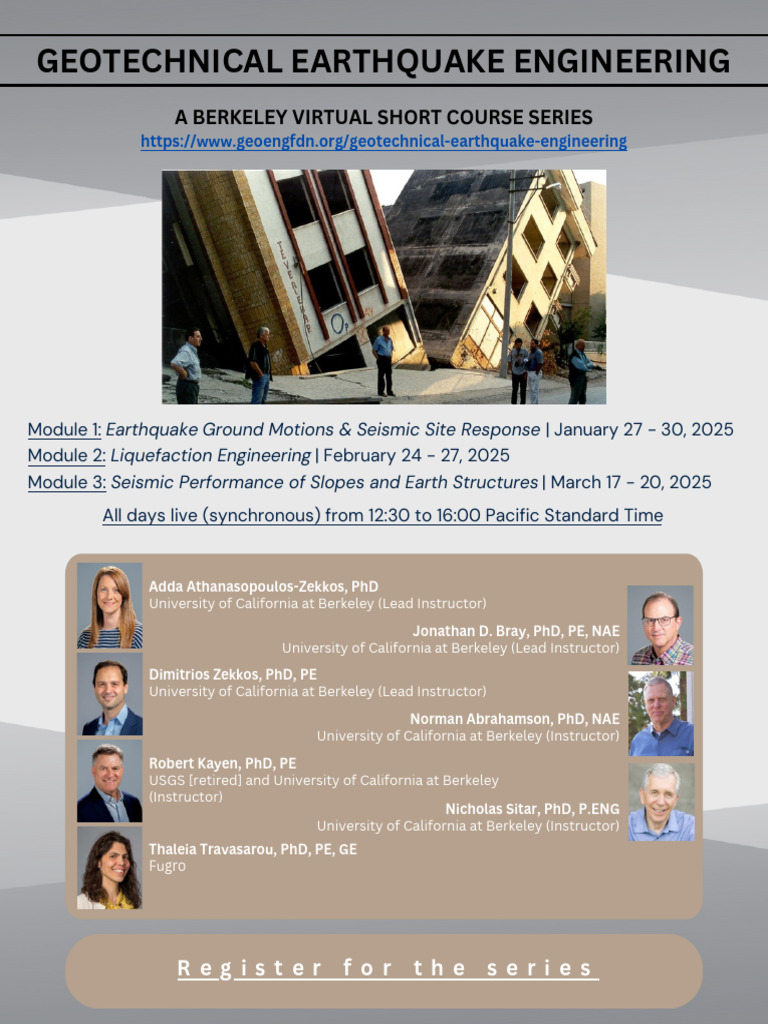 Geotechnical Earthquake Engineering Leaflet 2025 | PDF | Earthquakes | Solid Mechanics