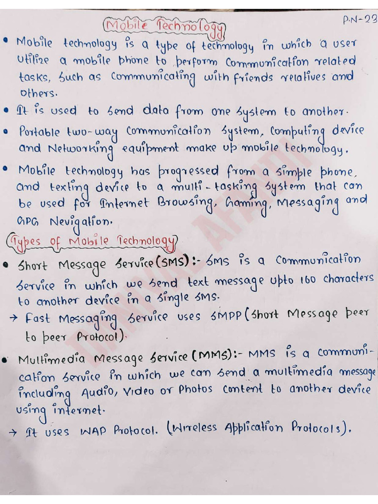 Mobile Technology | PDF