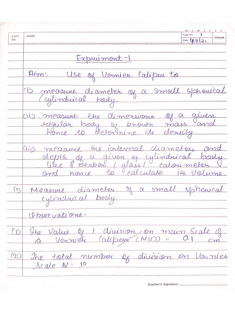 Physics Record Book | PDF