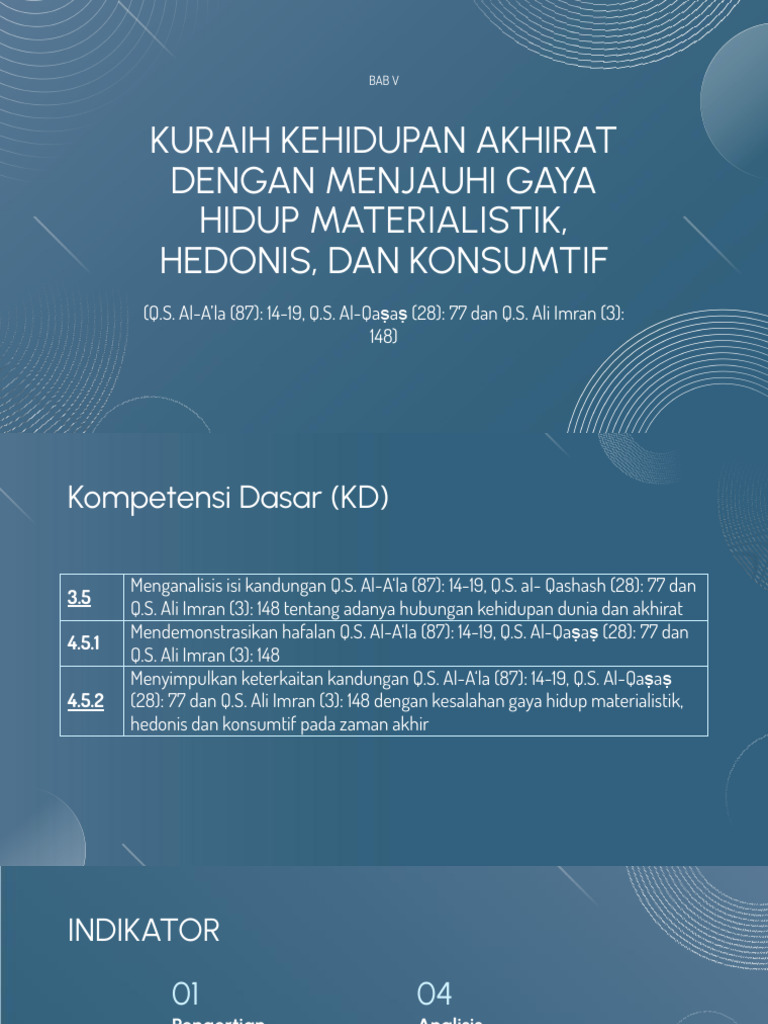 Menjauhi Gaya Hidup Materialistik, Hedonis, Dan Konsumtif | PDF