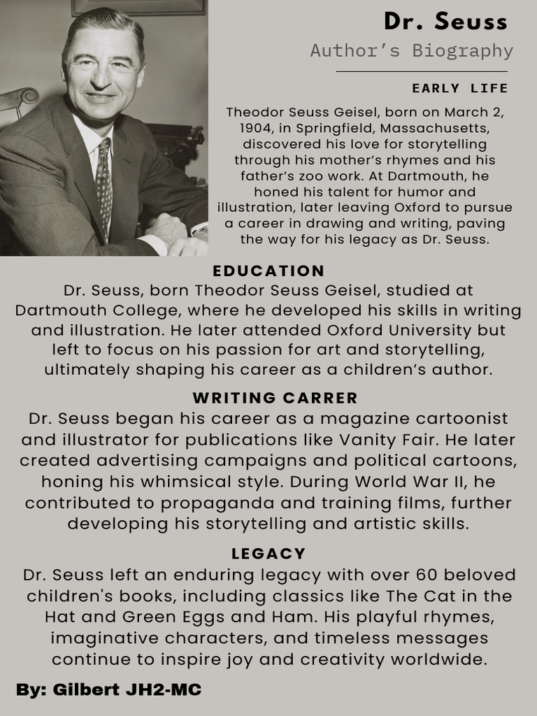 Gilbert Author's Biography JH2-MC | PDF